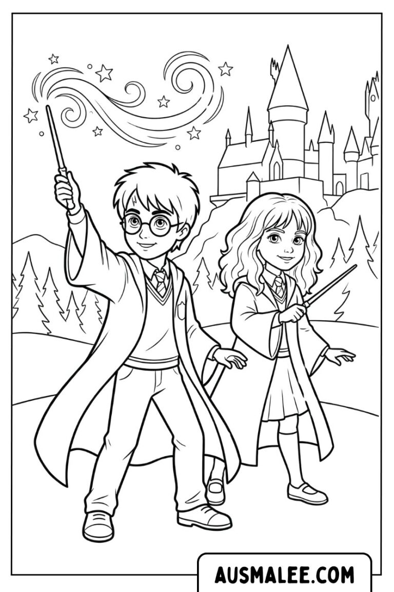Ausmalbild Harry Potter