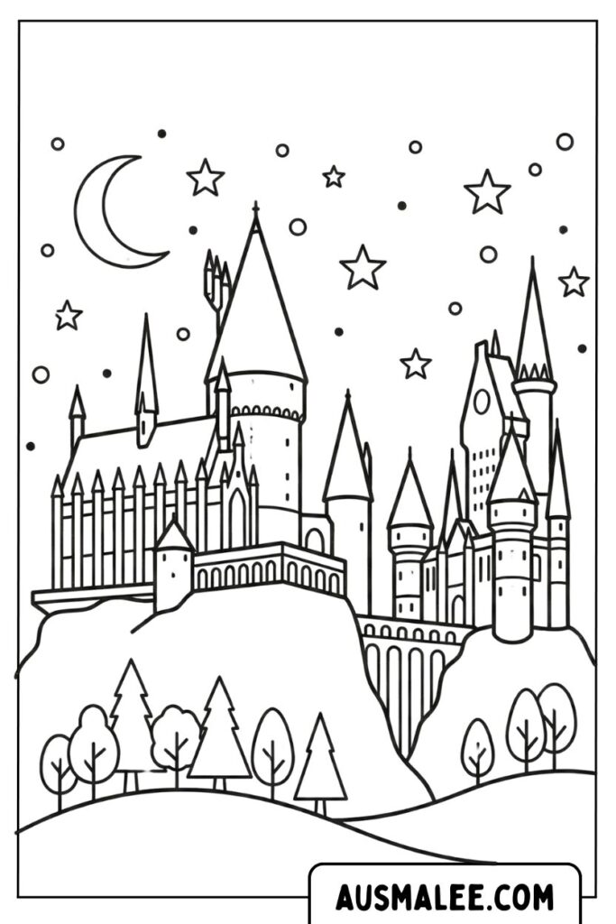 Ausmalbild Harry Potter