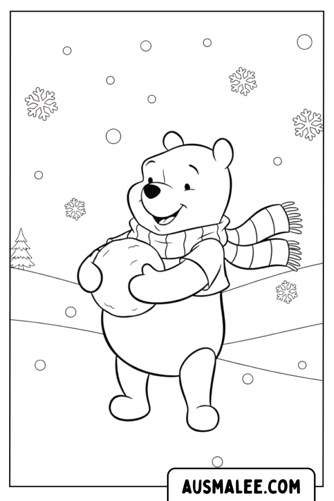 20 Winter Ausmalbilder für Kinder kostenlos zum Ausdrucken