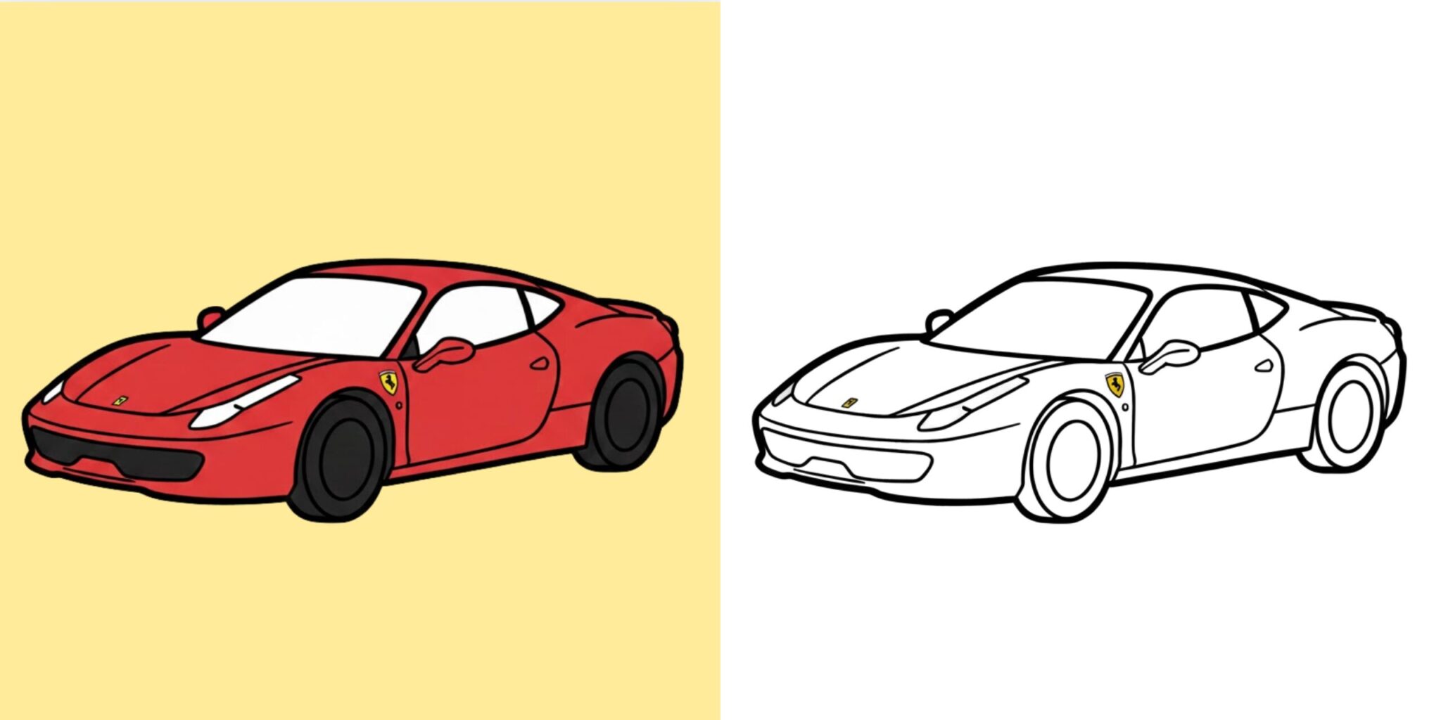 22 Free Ferrari Coloring Pages to Print