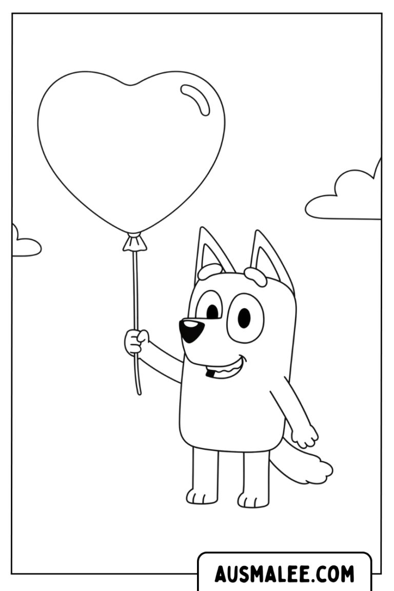 20 Free Bluey Coloring Pages to Print