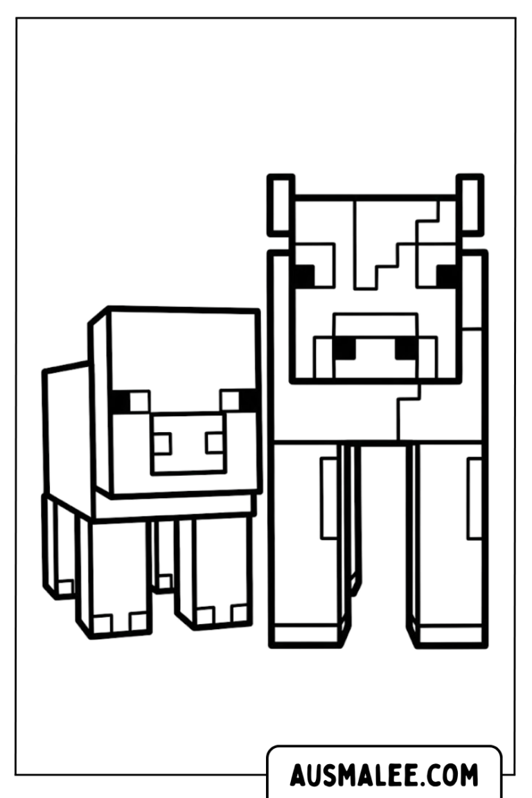 22 kostenlose Minecraft Ausmalbilder zum Ausdrucken