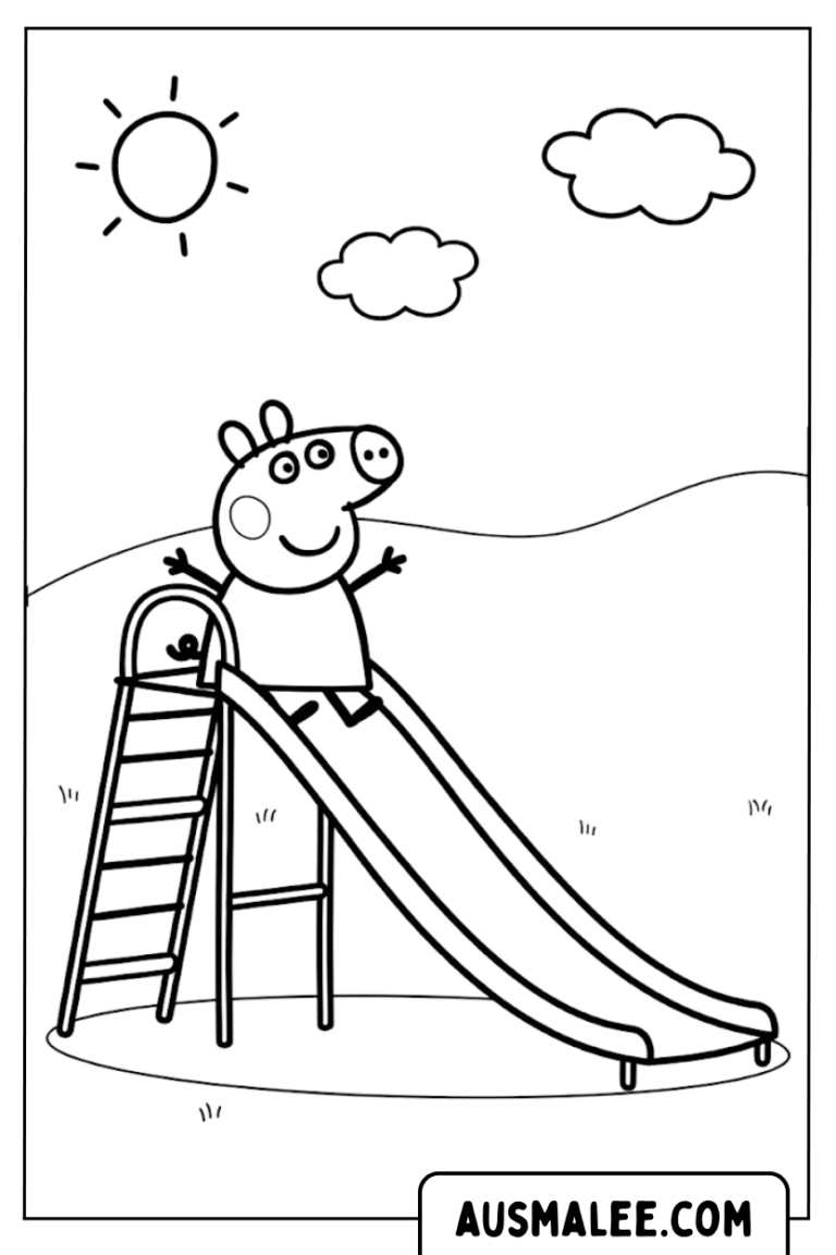 20 Peppa Wutz Ausmalbild zum kostenlosen Ausdrucken