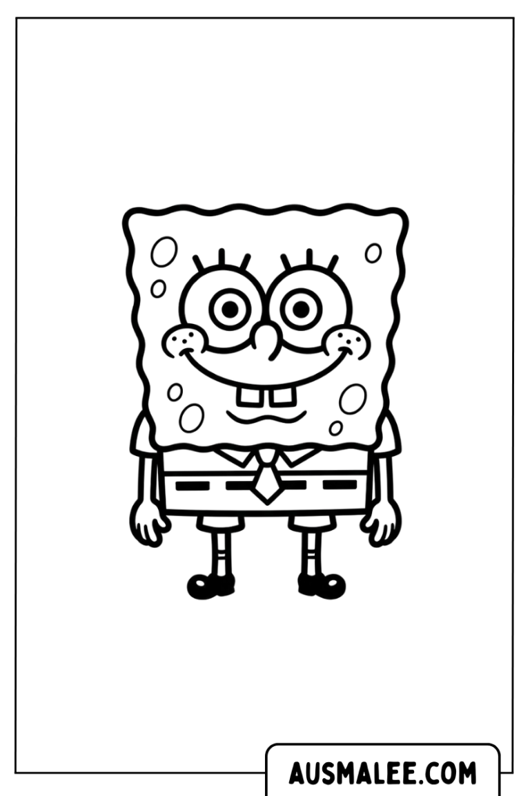 20 Ausmalbilder SpongeBob Schwammkopf kostenlos PDF