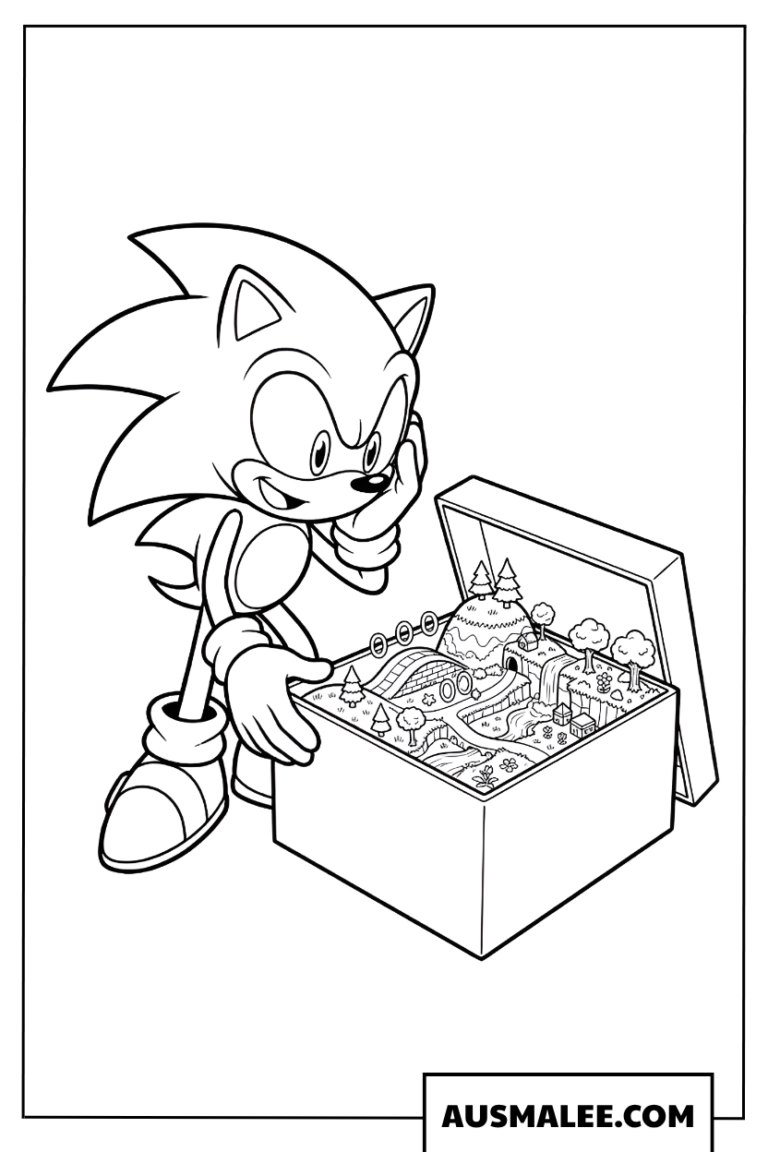 22 Sonic Ausmalbilder zum kostenlosen Ausdrucken