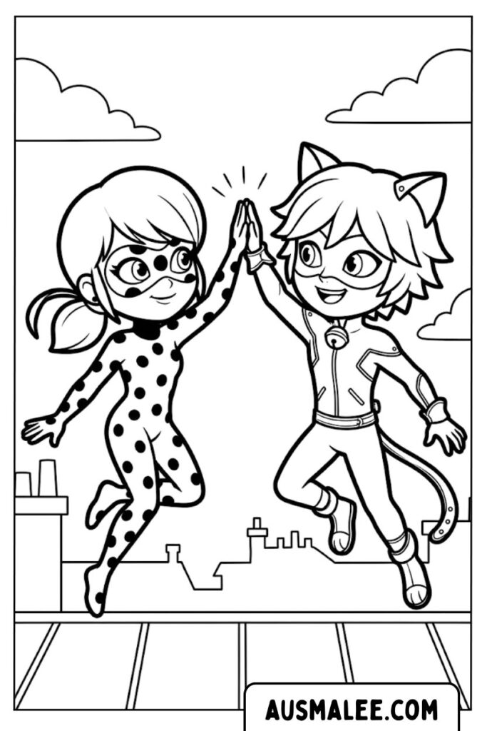 Spannende Ausmalbilder Ladybug Und Cat Noir Bilder
