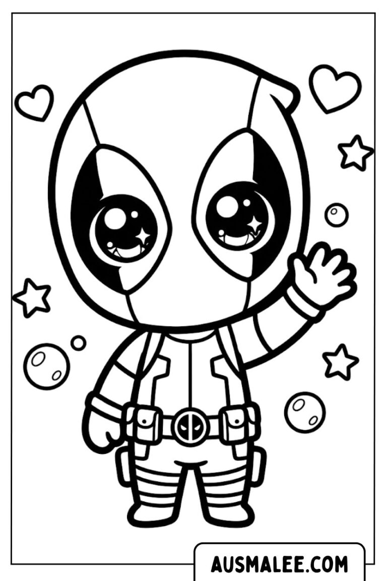 Top 20 kostenlose Deadpool Ausmalbilder