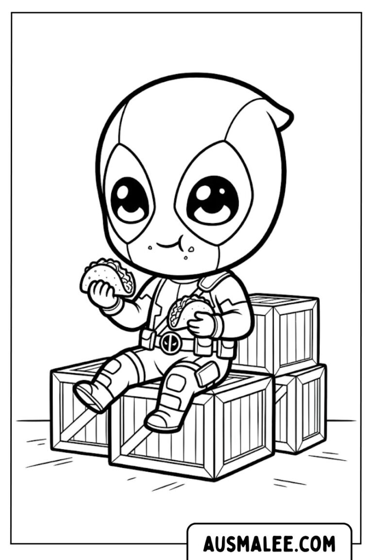 Top 20 kostenlose Deadpool Ausmalbilder