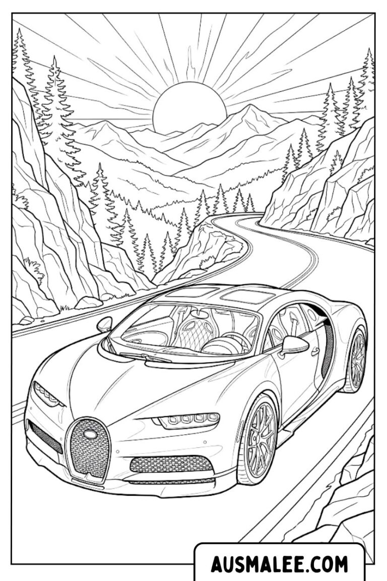 20 Thrilling Bugatti Coloring Pages Free to Print