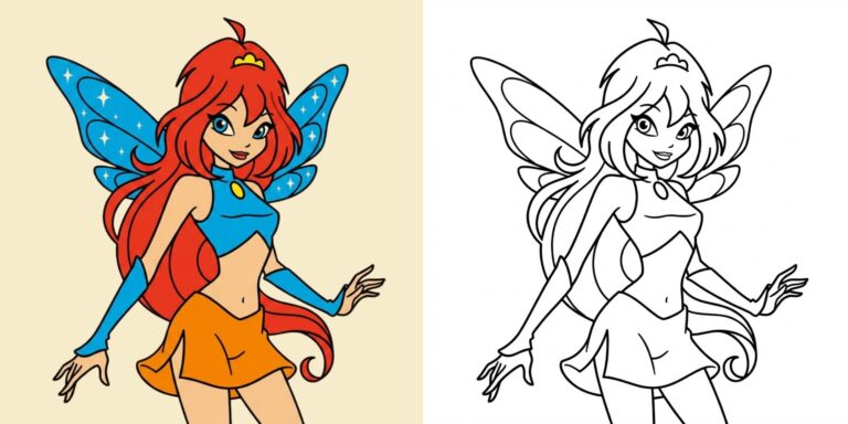 20 magical Winx coloring pages for little fairies to print
