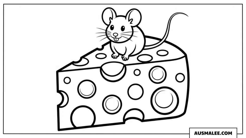Einfache Maus Ausmalbilder zum Drucken: Kostenlose Malvorlagen für ...