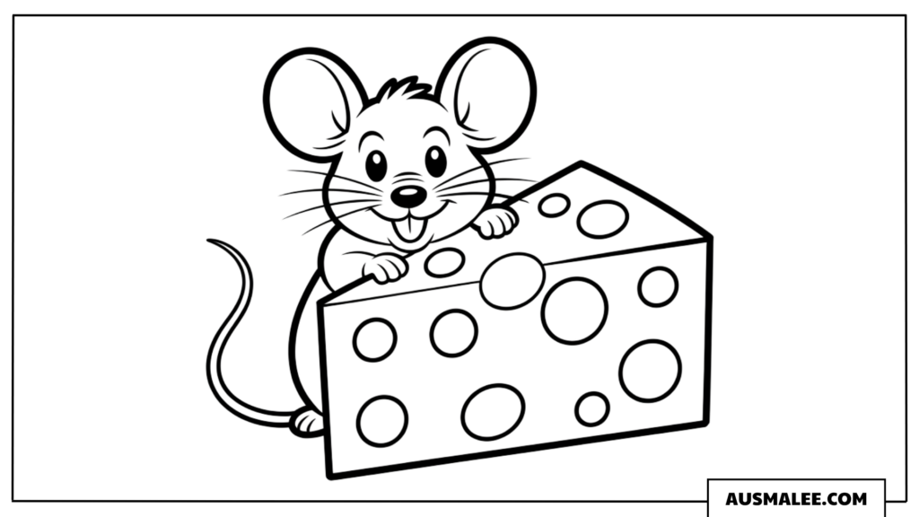 Einfache Maus Ausmalbilder zum Drucken: Kostenlose Malvorlagen für ...