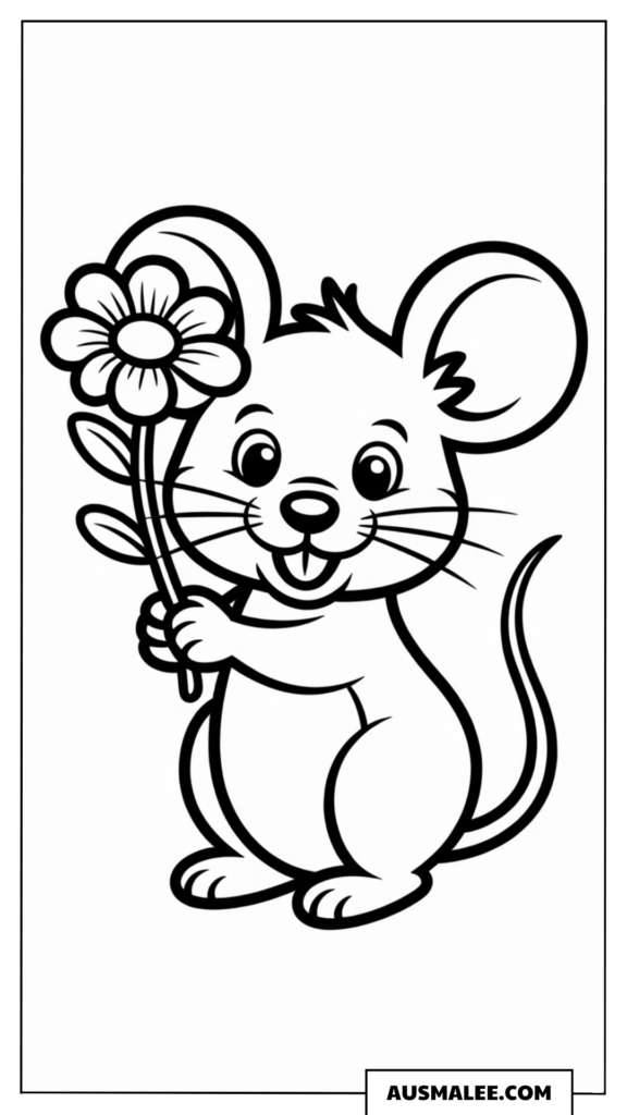Maus Ausmalbild: Kostenlose Malvorlagen von niedlich bis realistisch ...